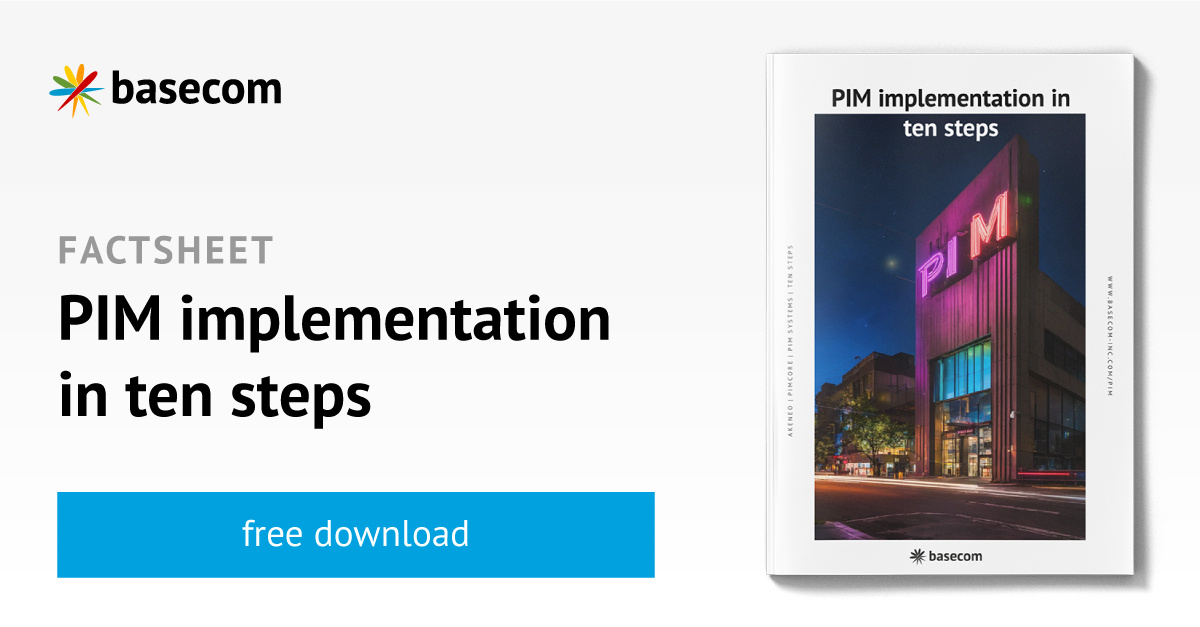 Successful PIM implementation in ten steps | basecom